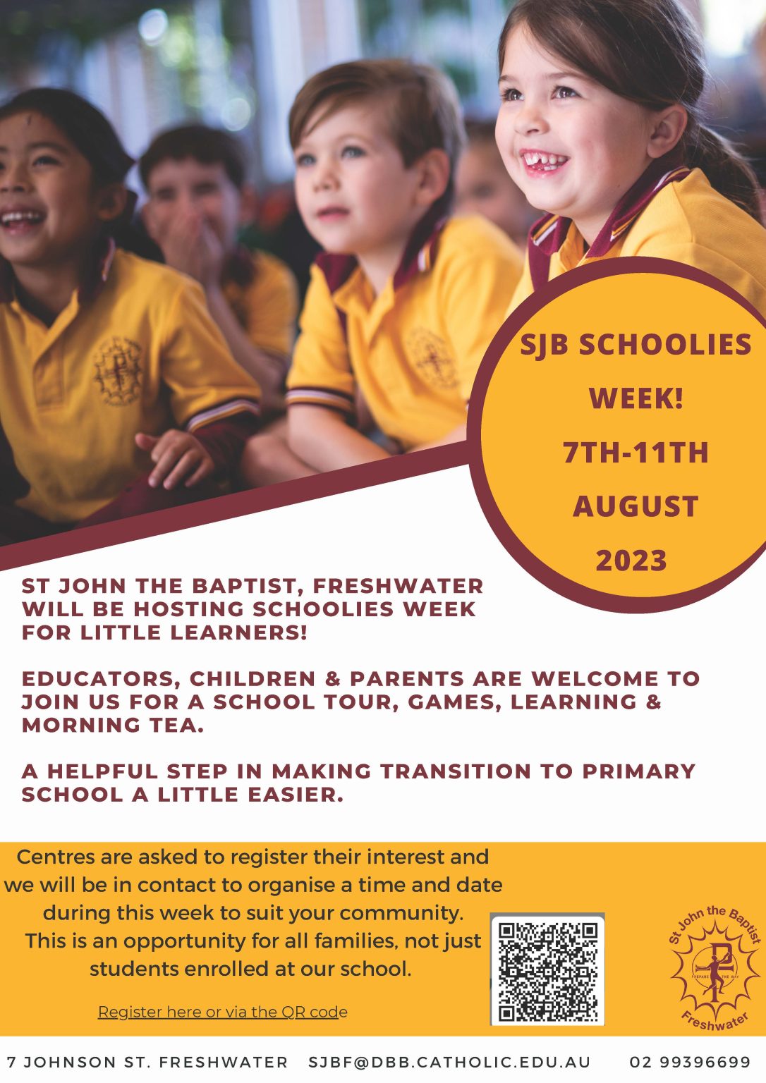 "Schoolies Week" for little learners - St John the Baptist, Freshwater